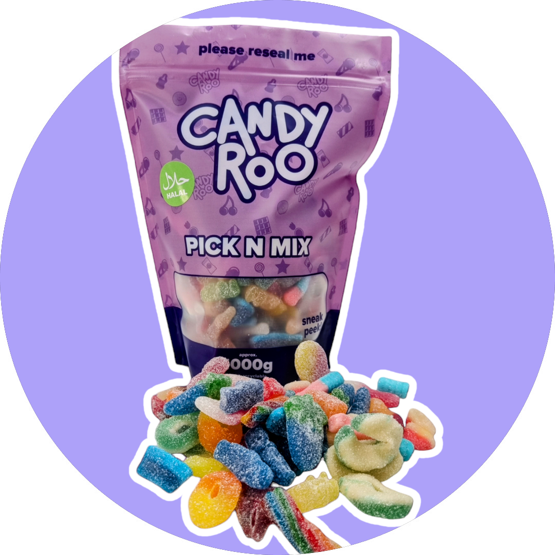 1Kg Halal Fizzy Pick n Mix Pouch — Candyroo