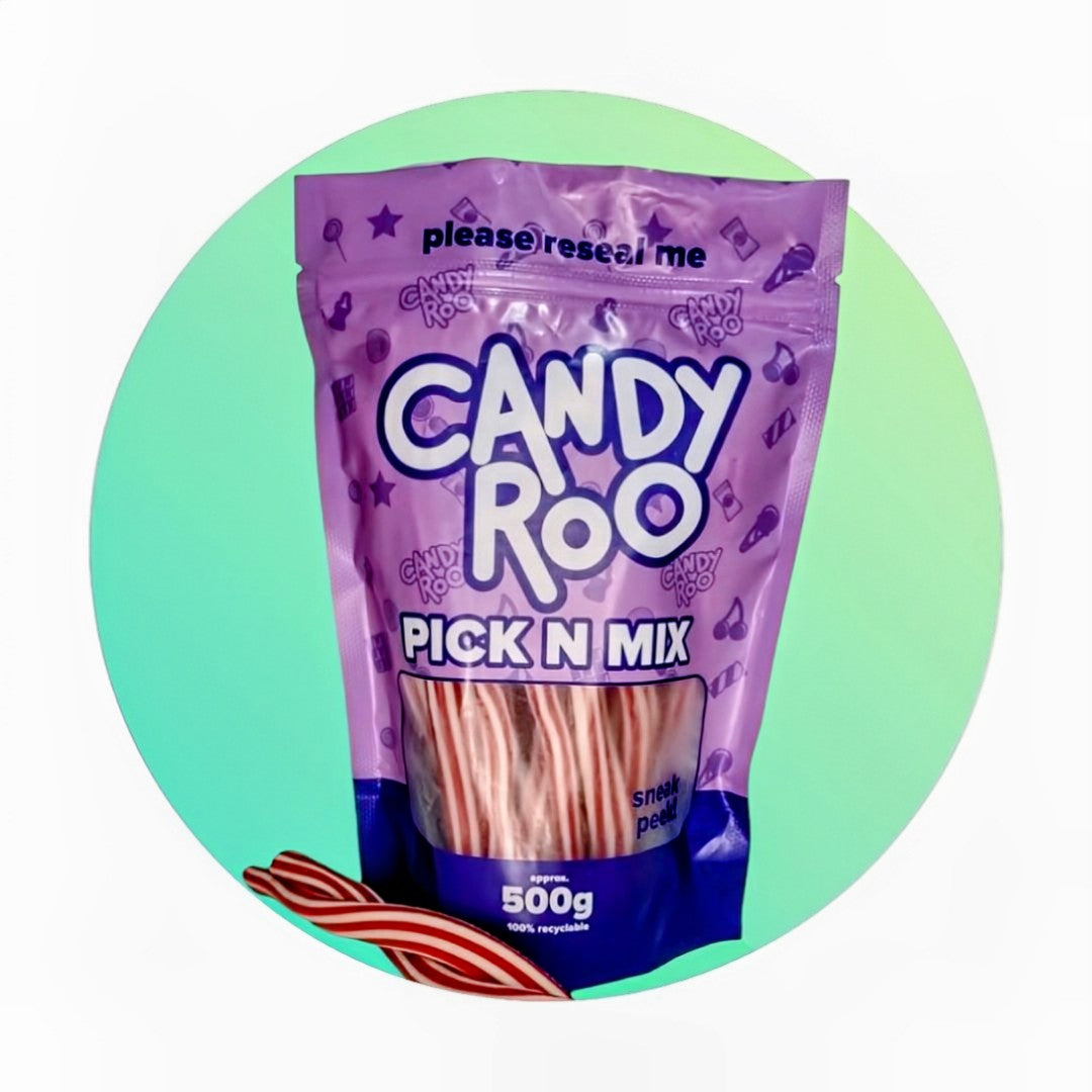 Red and White Sweet Cables — Candyroo